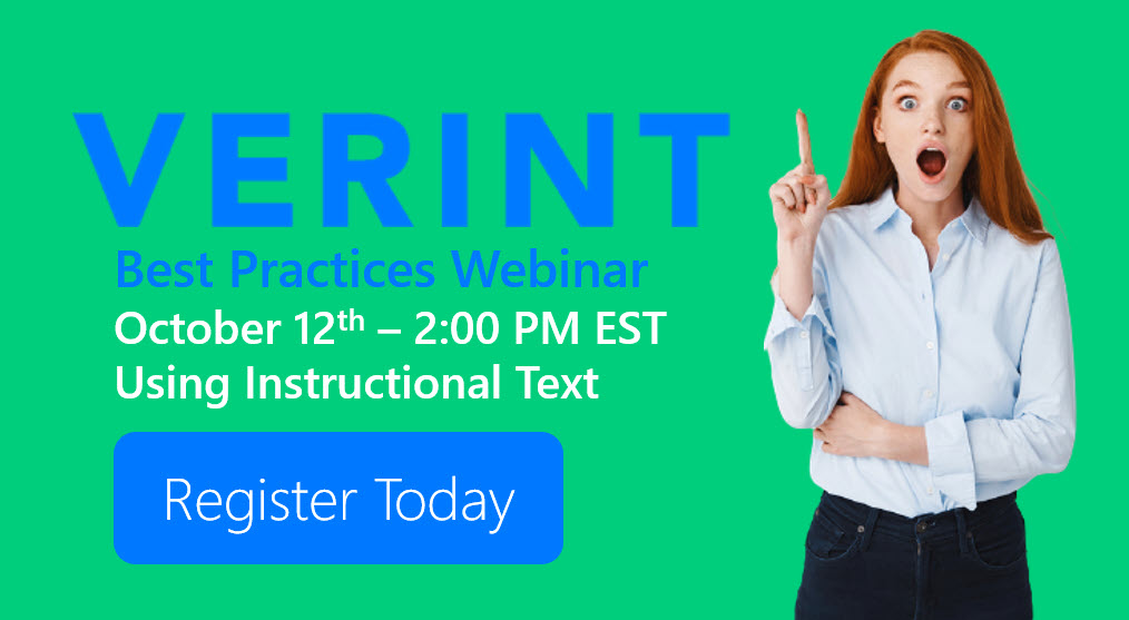 Verint Best Practices Series